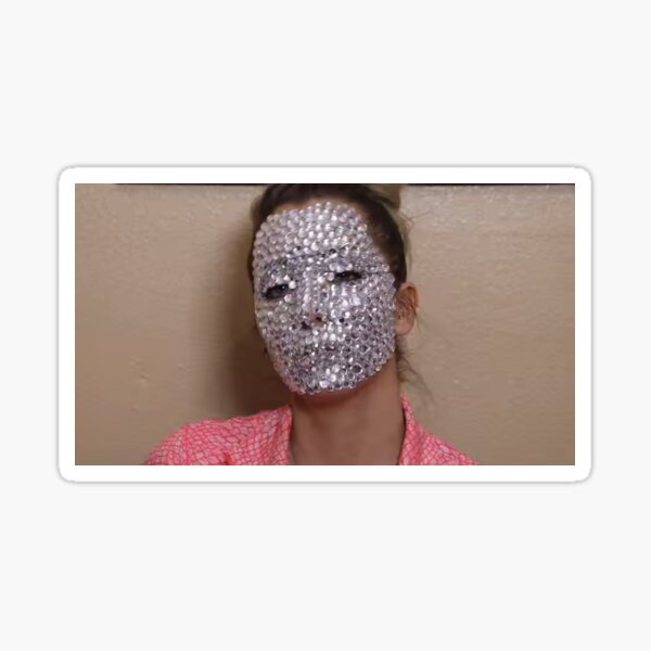 "Putting Rhinestones all over my face " Sticker for Sale by ...