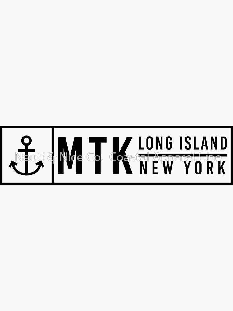 "Anchor Block MTK Long Island New York " Sticker by RachelLaBianca ...