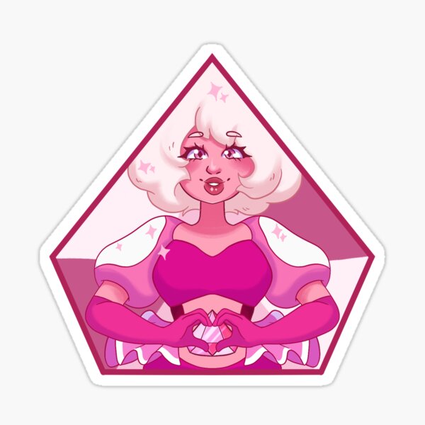 "Pink Diamond" Sticker for Sale by akemiroses | Redbubble
