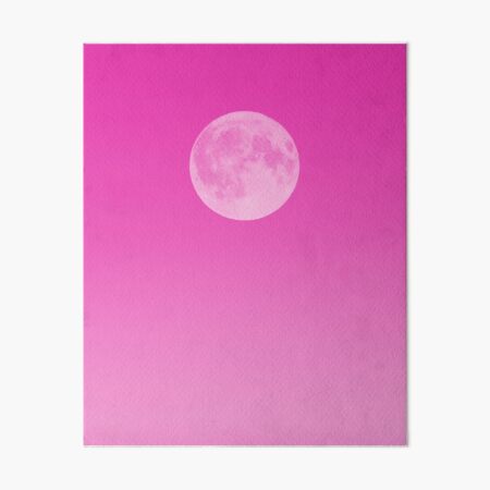 "Hot pink aesthetic - the moon" Art Board Print for Sale by bohoDecor ...