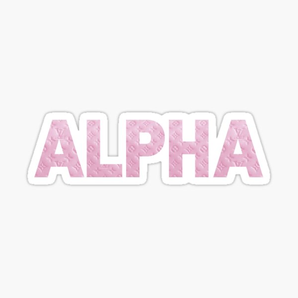 "Alpha" Sticker for Sale by bebe2005 | Redbubble