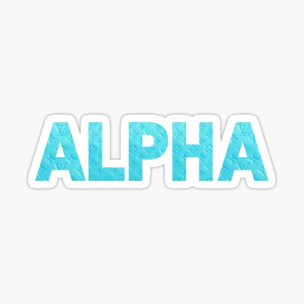 "Alpha" Sticker for Sale by bebe2005 | Redbubble