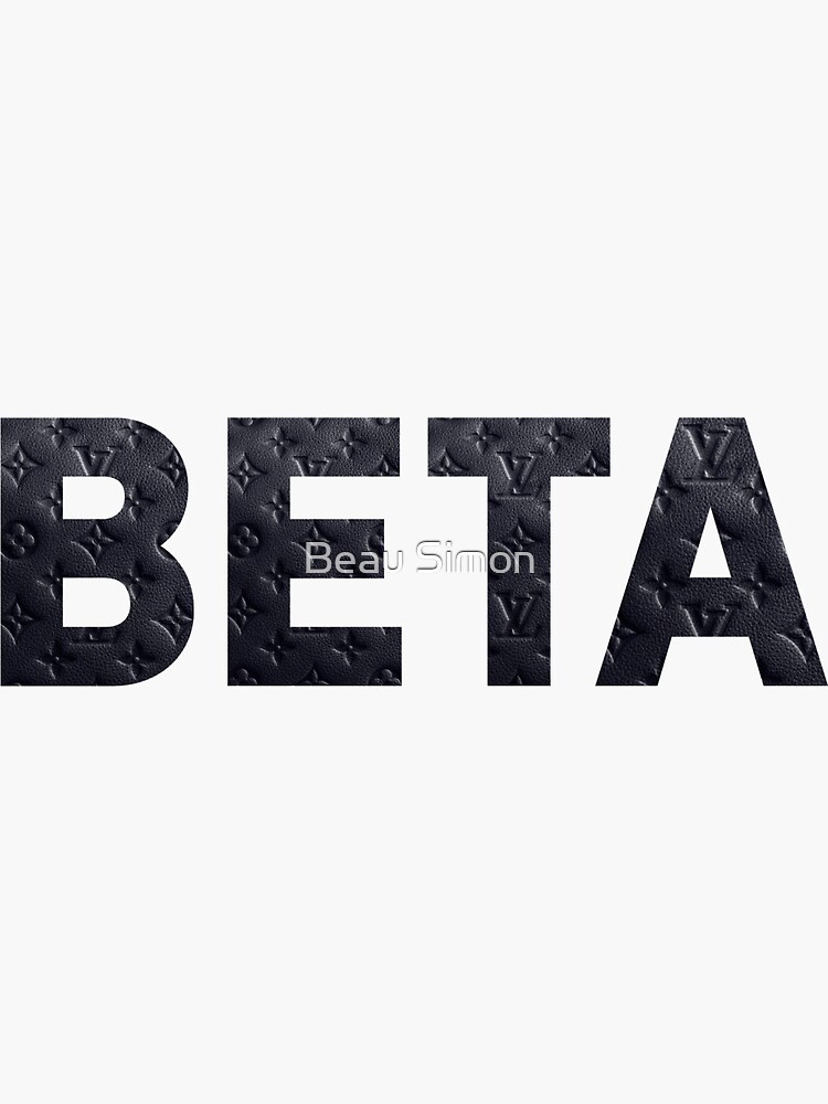"Beta" Sticker for Sale by bebe2005 | Redbubble