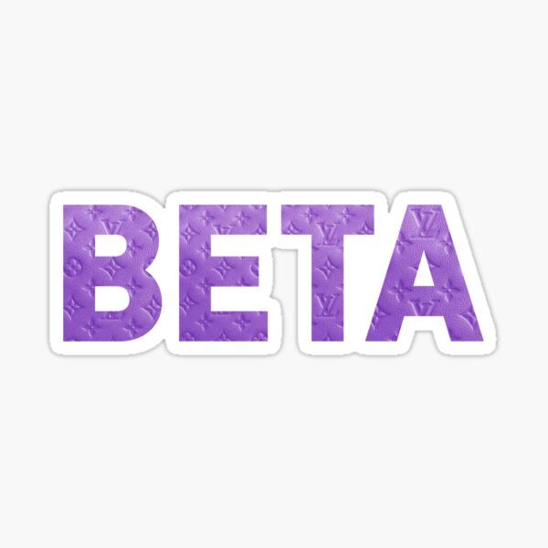 "Beta" Sticker for Sale by bebe2005 | Redbubble