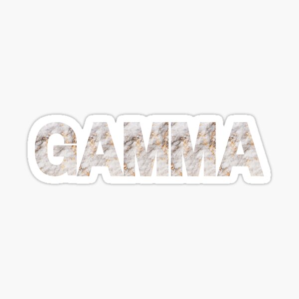 "Gamma" Sticker by bebe2005 | Redbubble