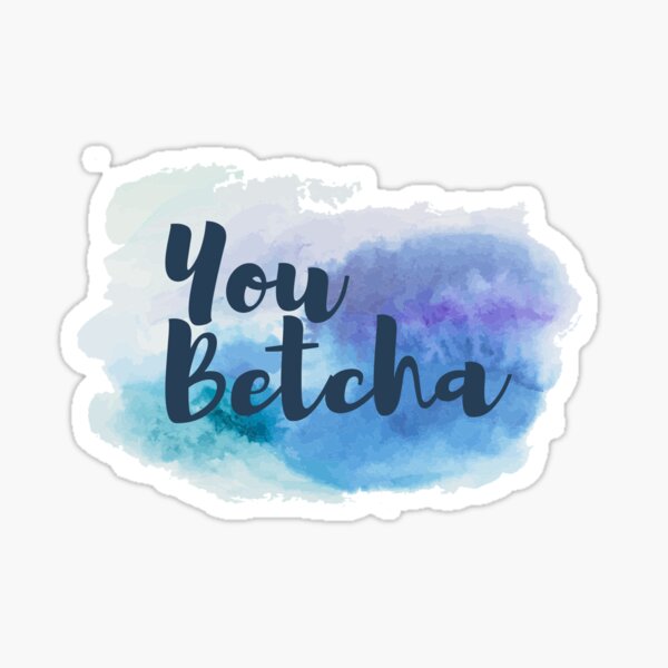 "Speaking Scandinavian - You Betcha" Sticker by carlstad | Redbubble