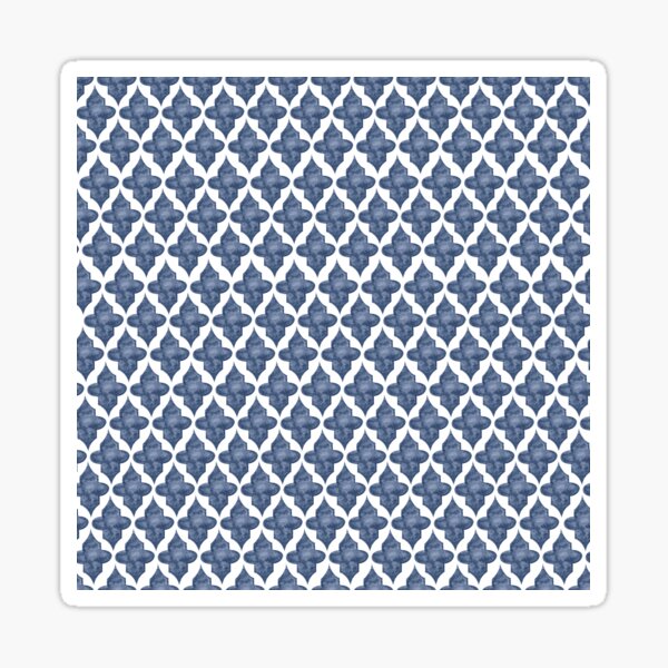 "Hamptons Style Shape Pattern Design" Sticker by AMBloor | Redbubble