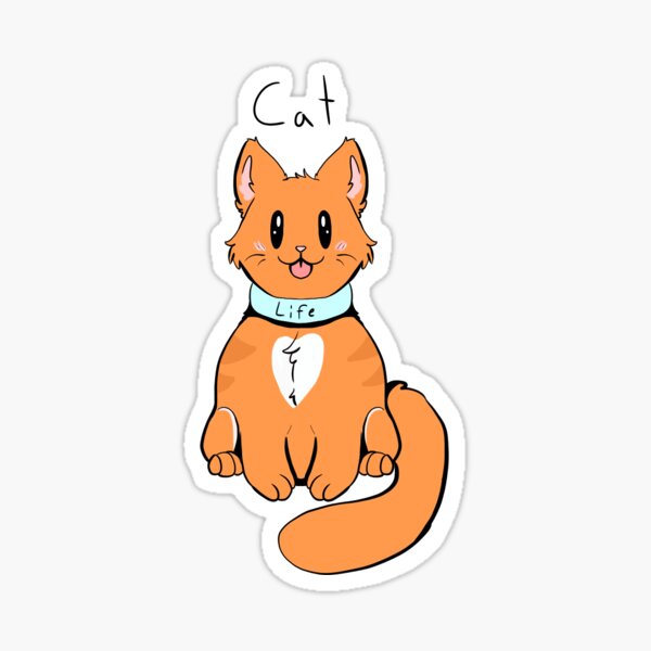 "Tabby cat sticker" Sticker by Wofsunny | Redbubble