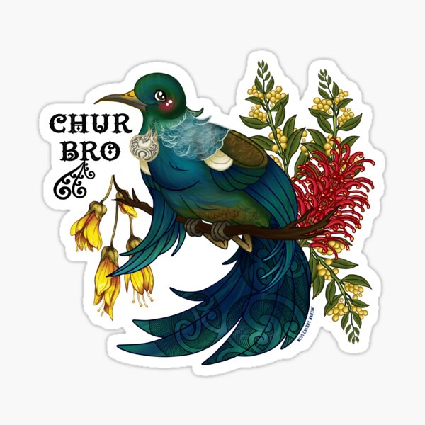 "Chur Bro" Sticker by CherryMartini | Redbubble