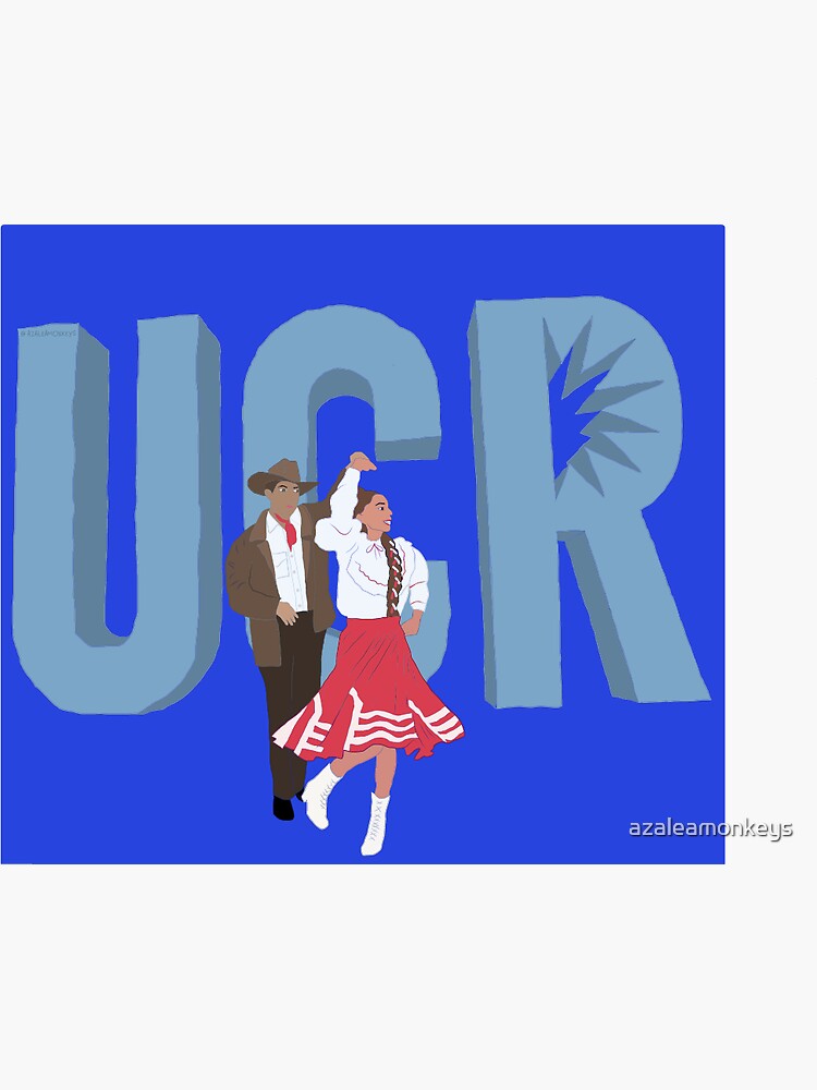 "Ballet Folklorico de UCR Royal Blue Background" Sticker for Sale by ...