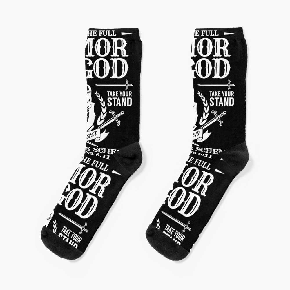 "Armor of God Bible Quote Christian Gift" Socks by Teeshirtrepub ...