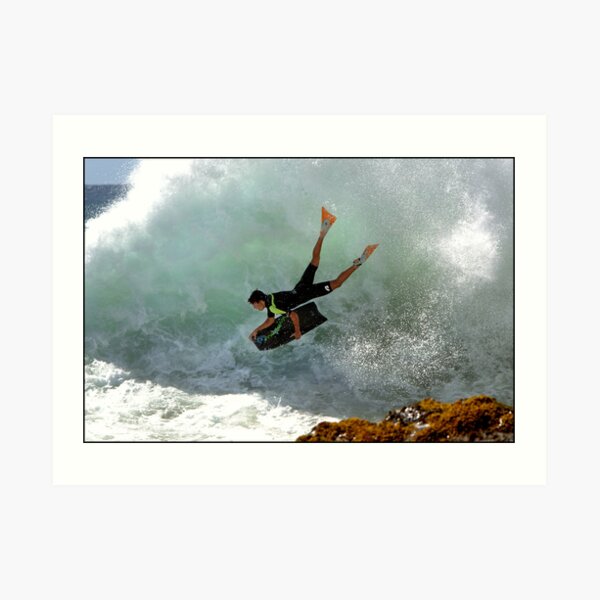 " Bodyboarding 7" Art Print by Johnvandy | Redbubble