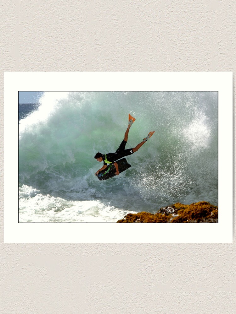 " Bodyboarding 7" Art Print by Johnvandy | Redbubble