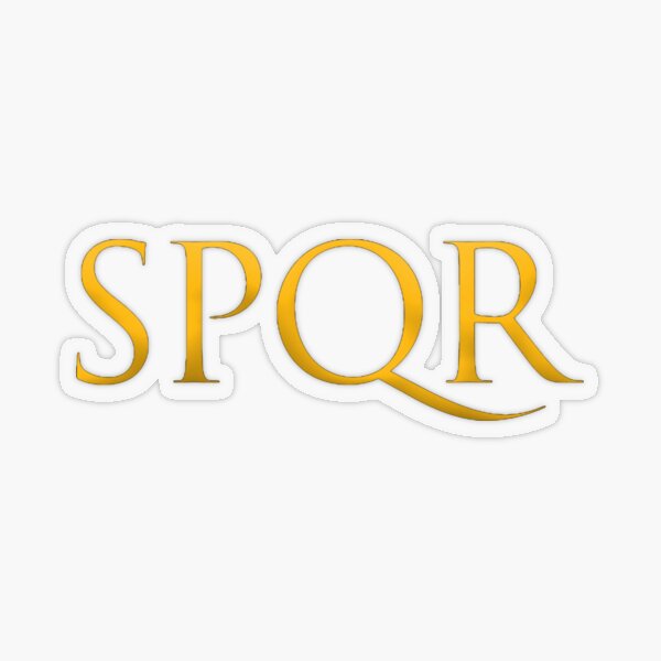 "SPQR" Sticker for Sale by molasar | Redbubble