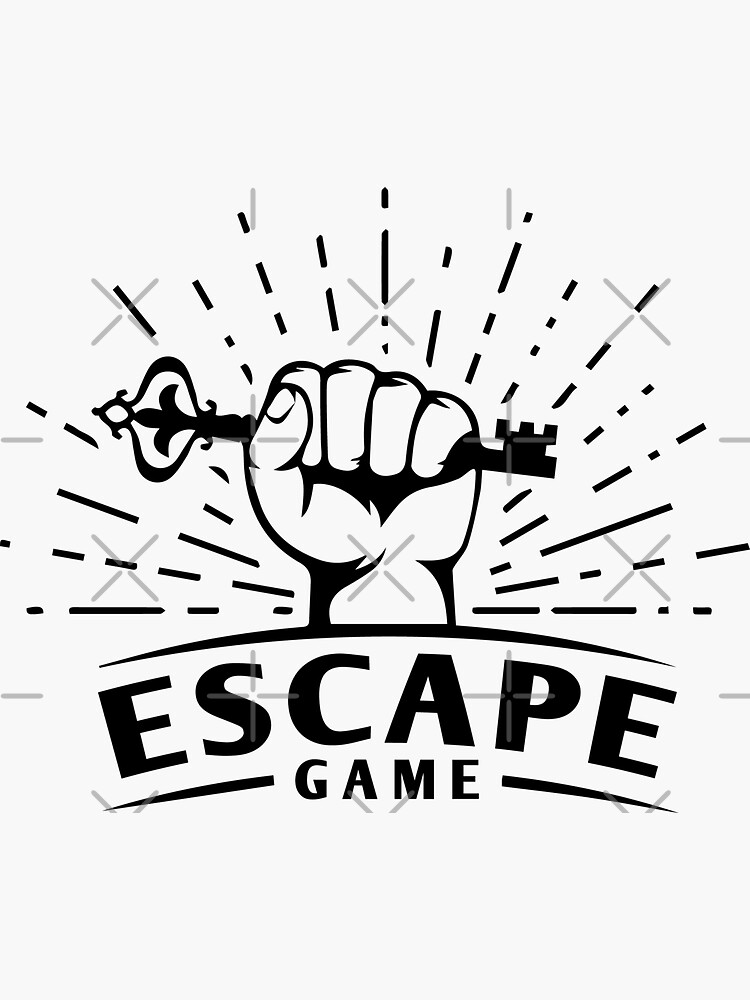 "Escape Game - Exit Room" Sticker for Sale by saechla | Redbubble