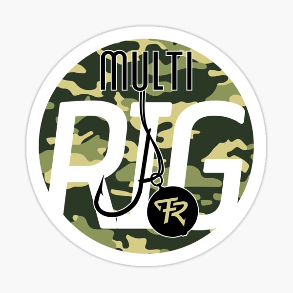 "Multi carp rig, camouflage version" Sticker by mary02 | Redbubble