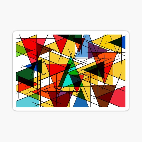 "Geometry basic shapes" Sticker by ArtsbyLou | Redbubble