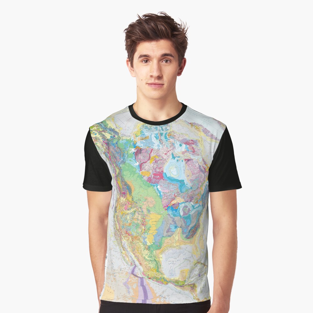 "USGS Geologic Map of North America" Sticker for Sale by fineearth ...