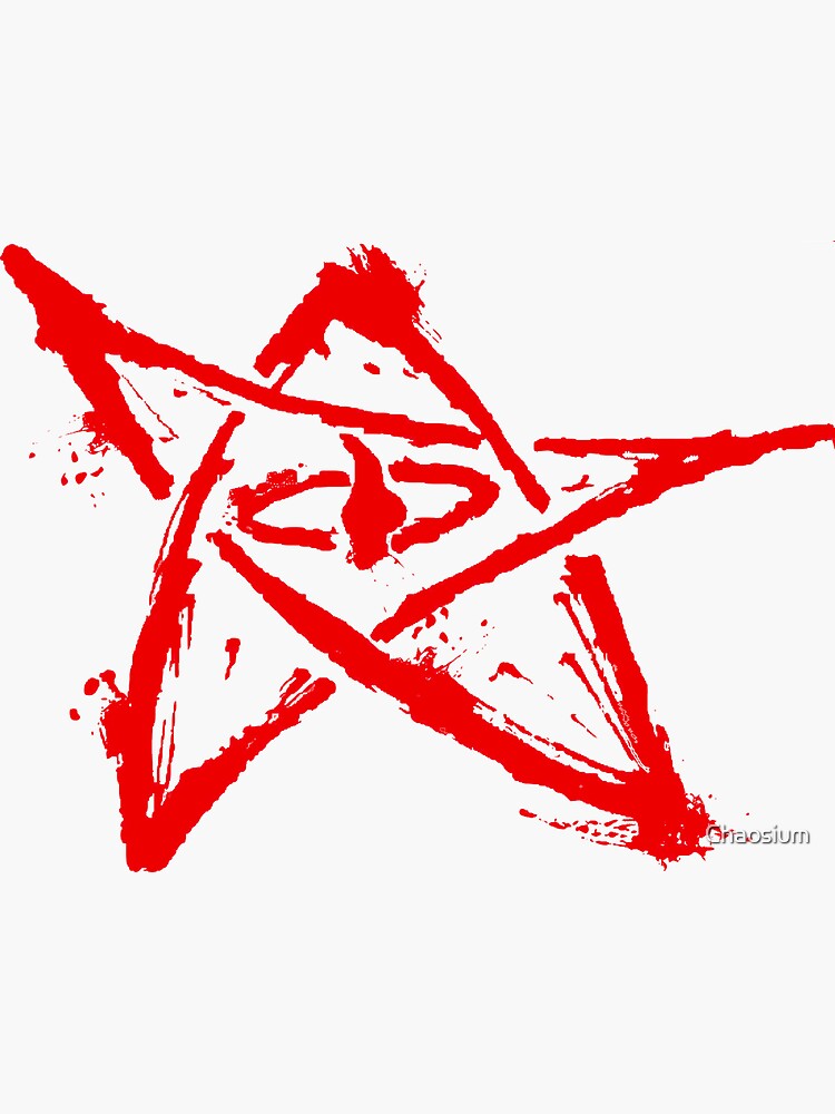 "Elder Sign (Red)" Sticker for Sale by Chaosium | Redbubble