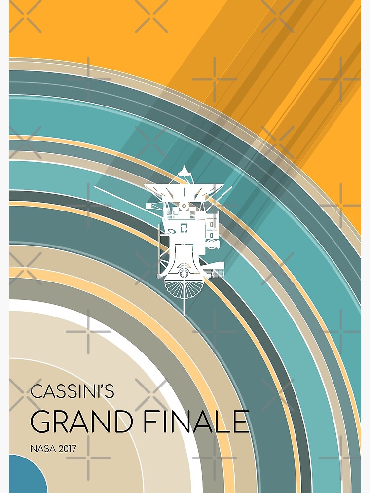 Póster «Cassini's Grand Finale. NASA 2017» de BGALAXY | Redbubble