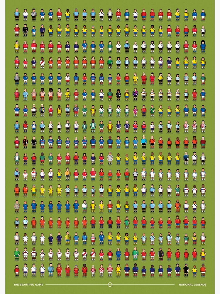 "National Football Legends" Sticker for Sale by John Sideris | Redbubble