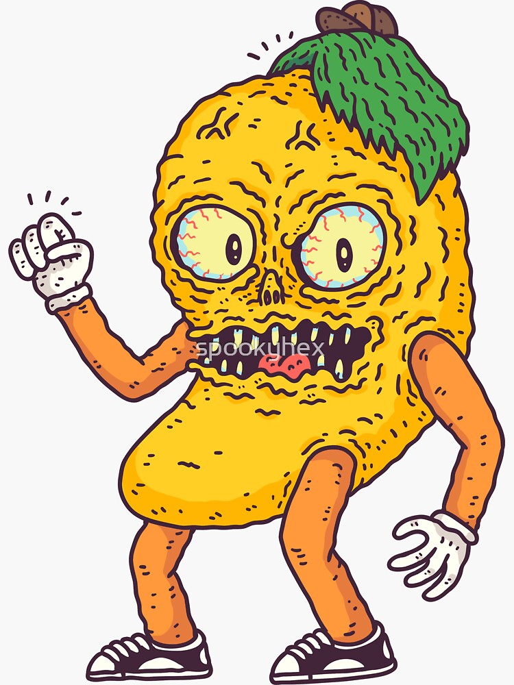 "Mango man" Sticker for Sale by spookyhex | Redbubble