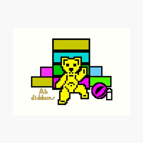 "Ah Diddums - Pixel art (ZX Spectrum)" Art Print by RetroTrader | Redbubble