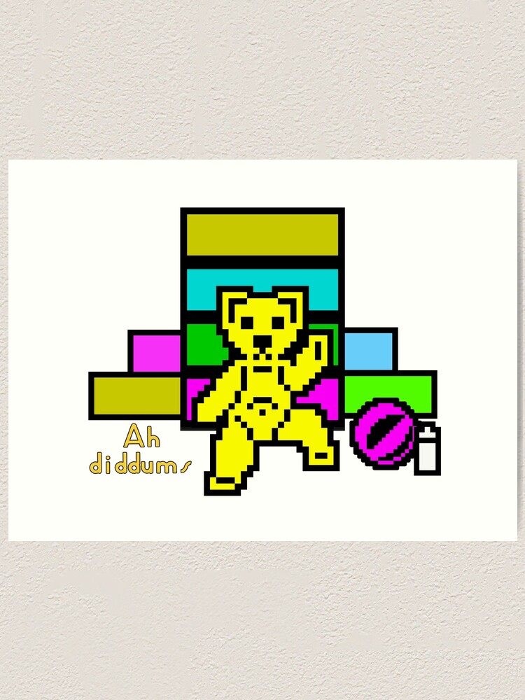 "Ah Diddums - Pixel art (ZX Spectrum)" Art Print by RetroTrader | Redbubble