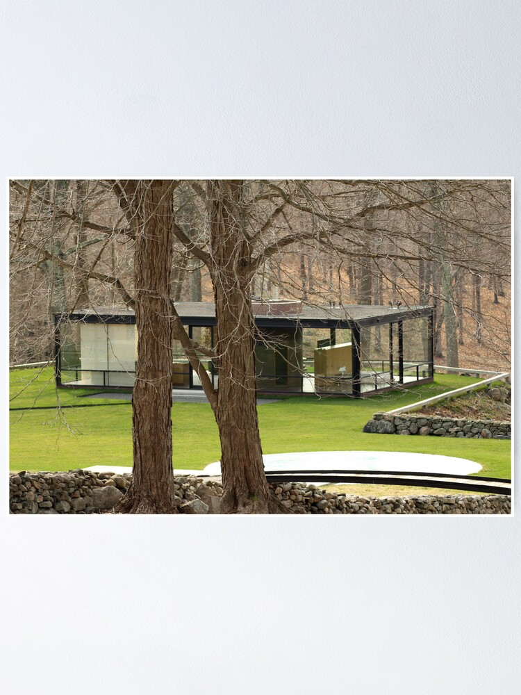 "Mid Century Modern - Glass House" Poster for Sale by janemcdougall ...