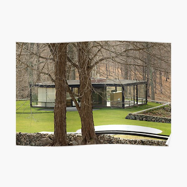 "Mid Century Modern - Glass House" Poster for Sale by janemcdougall ...