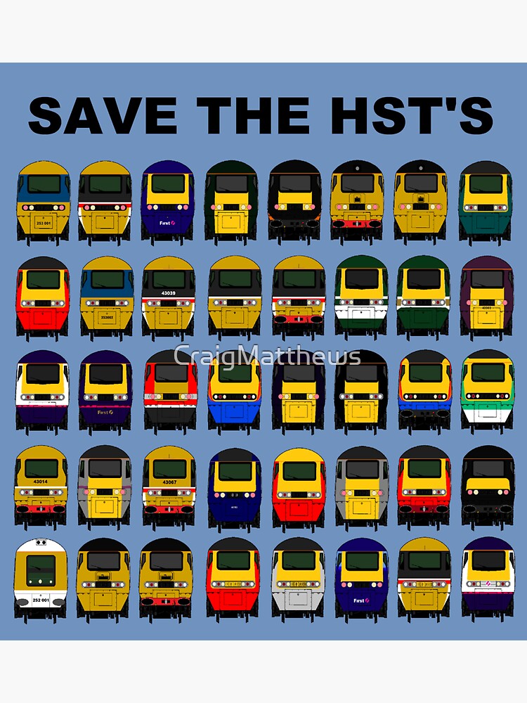 "CLASS 43 HST" Sticker for Sale by CraigMatthews | Redbubble