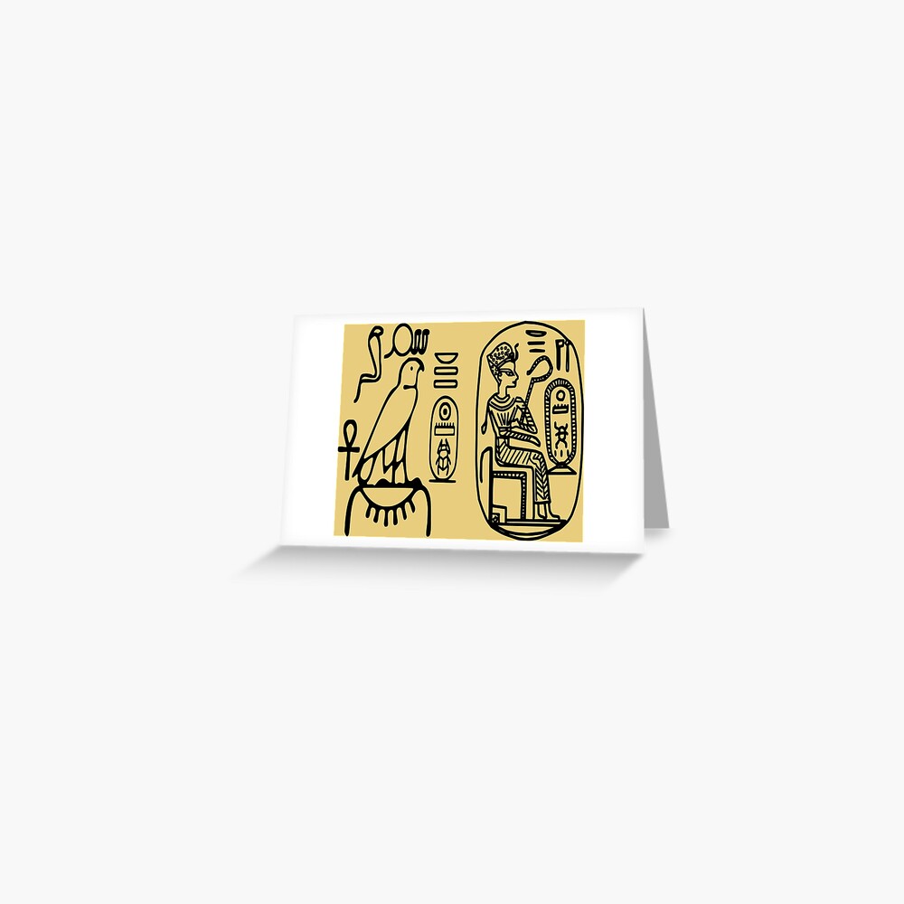 "hieroglyphic, ancient egypt" Greeting Card for Sale by solon2020 ...