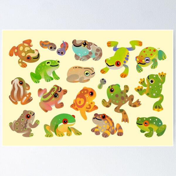"Tree frog" Poster for Sale by pikaole | Redbubble