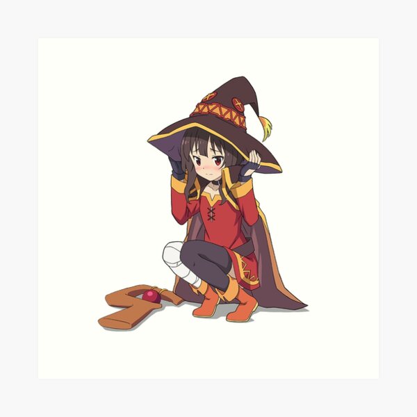 "Megumin Scared Design" Art Print by sad-square | Redbubble