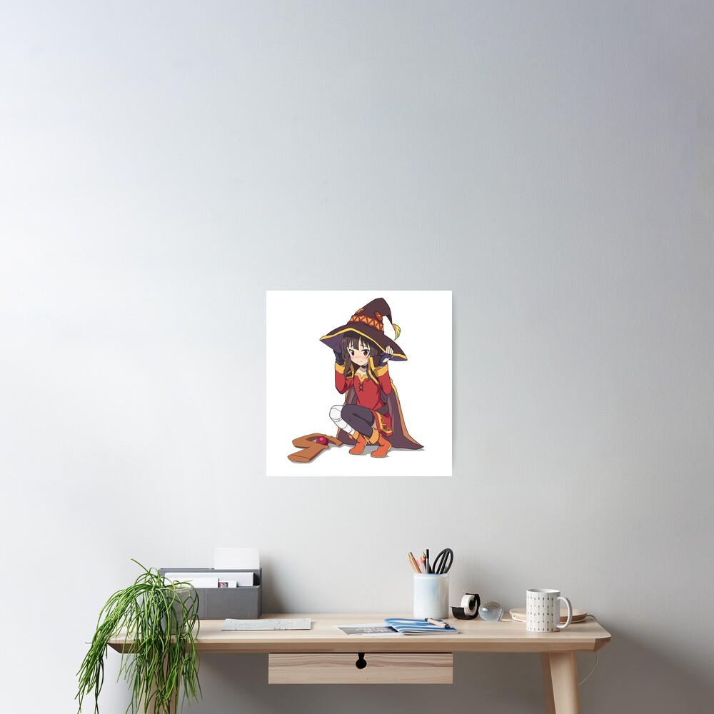 "Megumin Scared Design" Poster by sad-square | Redbubble