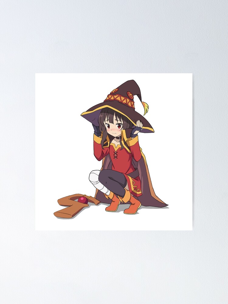 "Megumin Scared Design" Poster by sad-square | Redbubble