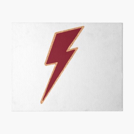 "Maroon and Orange Lightning Bolt" Art Board Print for Sale by ...