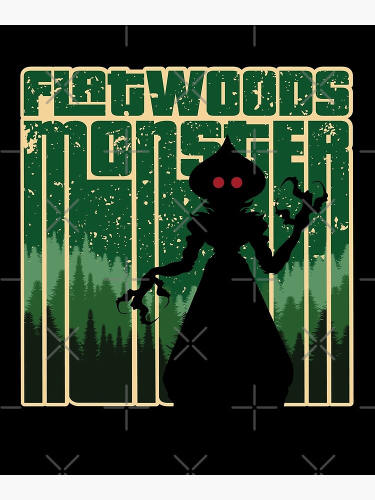 "Retro Flatwoods Monster - Cool Vintage Cryptid Cartoon - Original ...