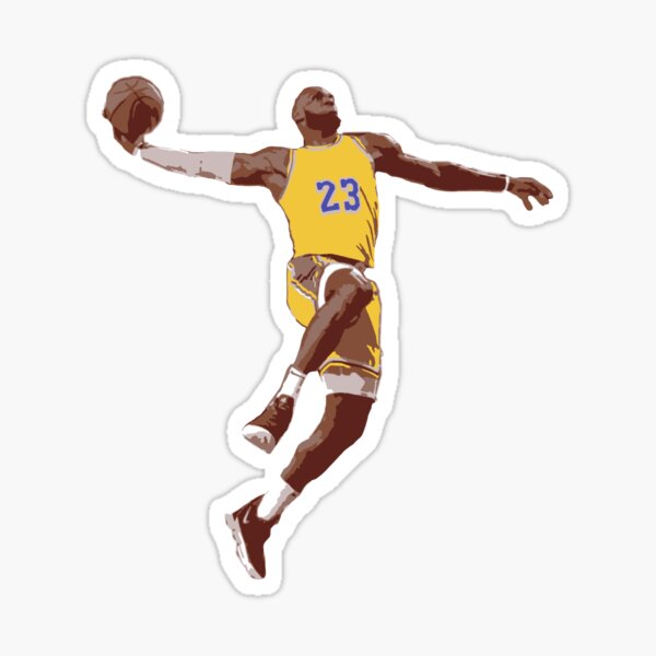 "King James 23" Sticker by Hashtangz | Redbubble
