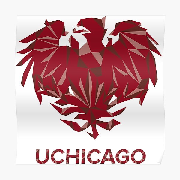 "uchicago merch" Poster for Sale by badisuguydu | Redbubble