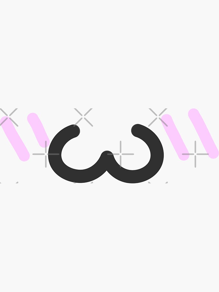 "UWU mask" Sticker for Sale by imposibear | Redbubble