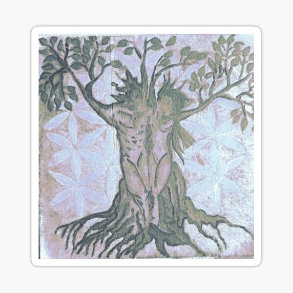 "Tree of life & seed of life " Sticker for Sale by ninatta | Redbubble