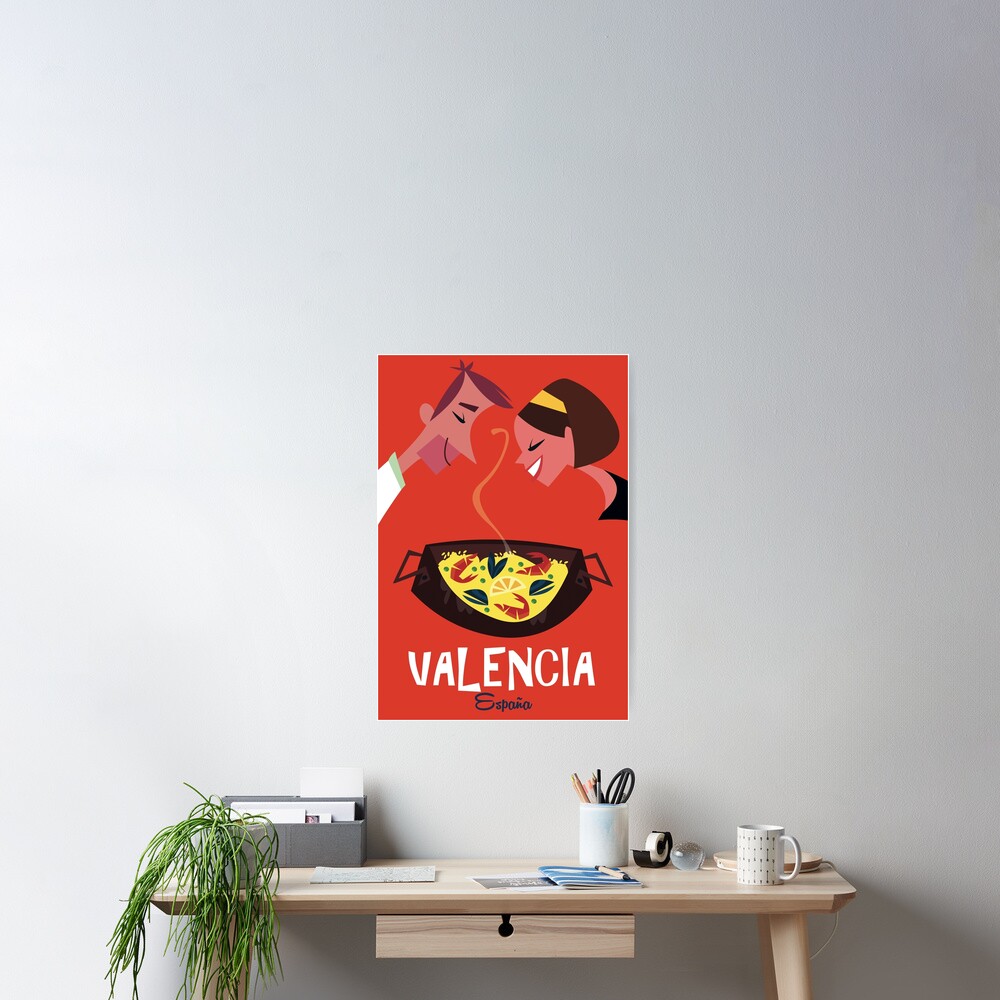 Poster « Affiche de Valence », par GAGodel | Redbubble