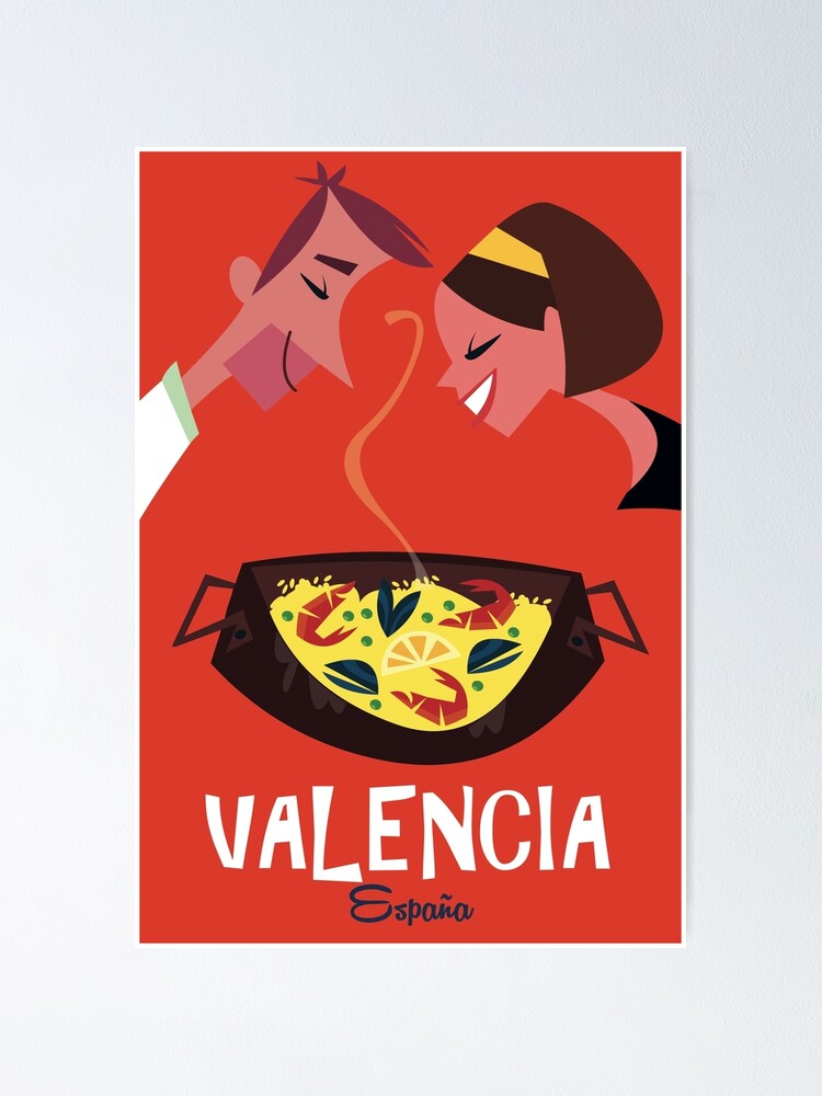 Poster « Affiche de Valence », par GAGodel | Redbubble