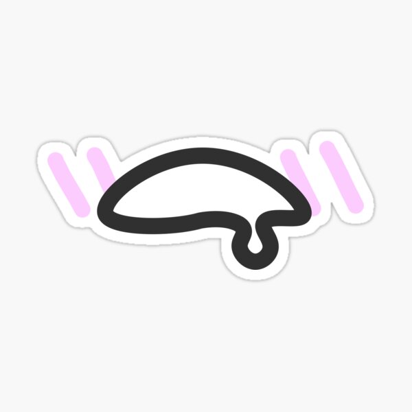 "Drool face " Sticker for Sale by imposibear | Redbubble