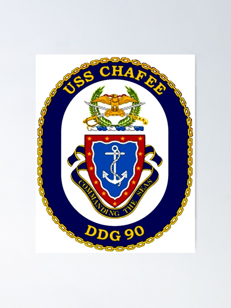 "DDG-90 USS Chafee Crest" Poster by Quatrosales | Redbubble
