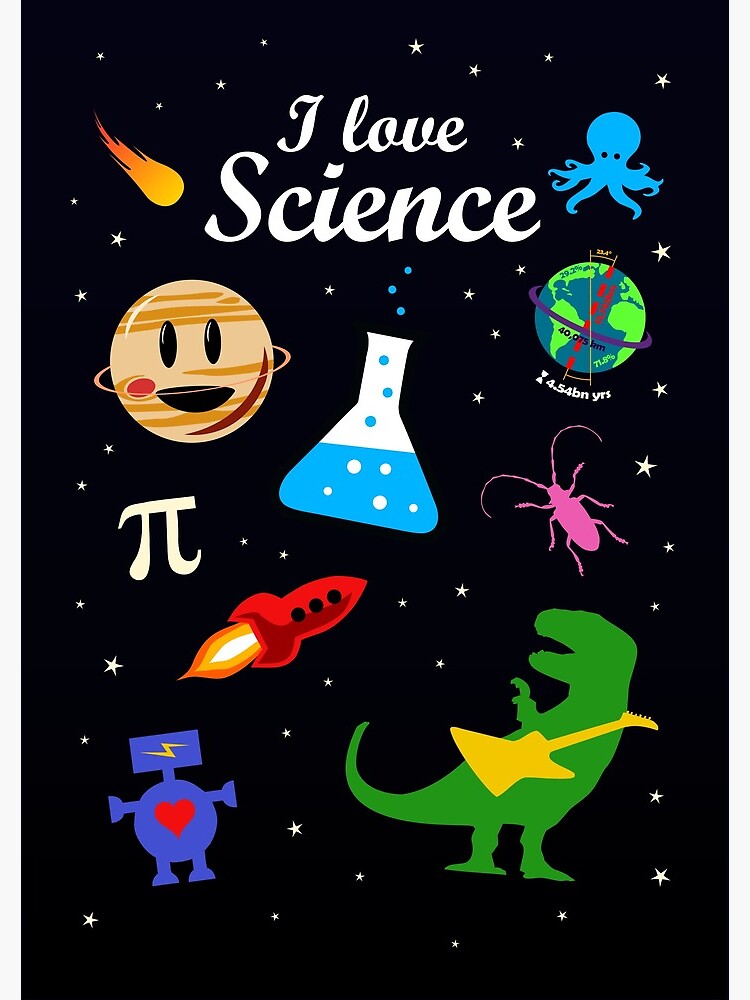 "I Love Science" Spiral Notebook for Sale by jezkemp | Redbubble