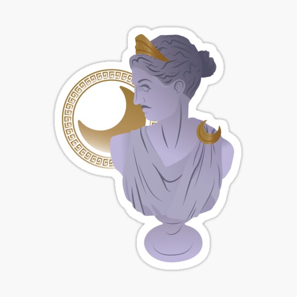 "Greek God - Artemis" Sticker by ManuMegg | Redbubble