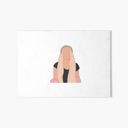 "addison rae easterling tiktok tik tok outline drawing" Art Board Print ...