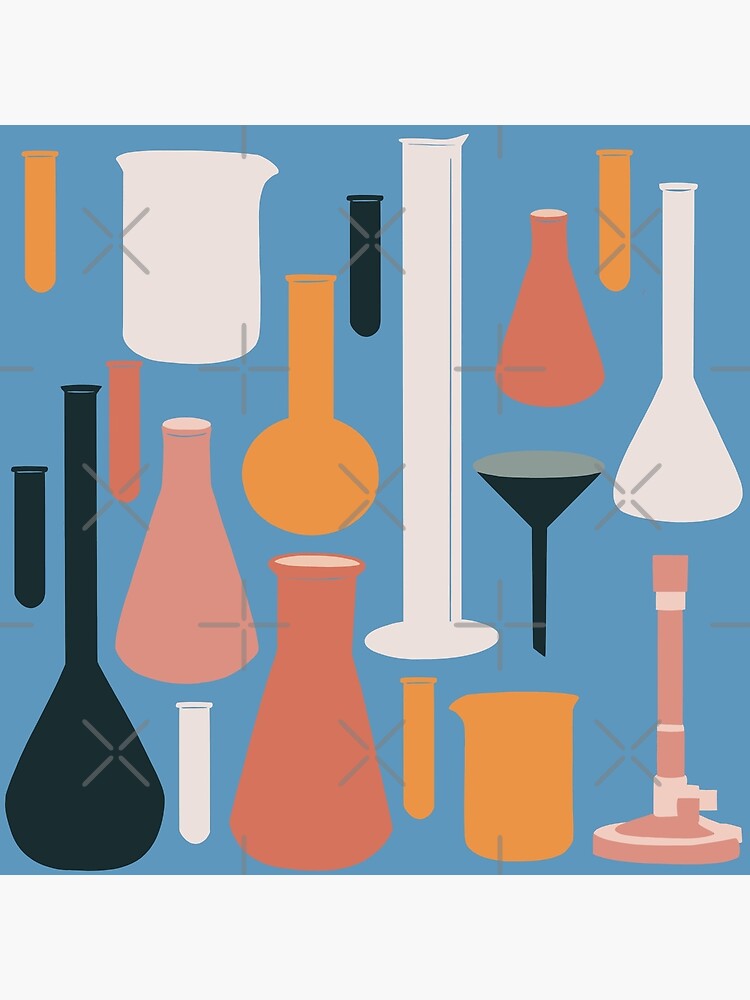 "Laboratory Glassware Print No. 3" Poster by Lindsey23art | Redbubble